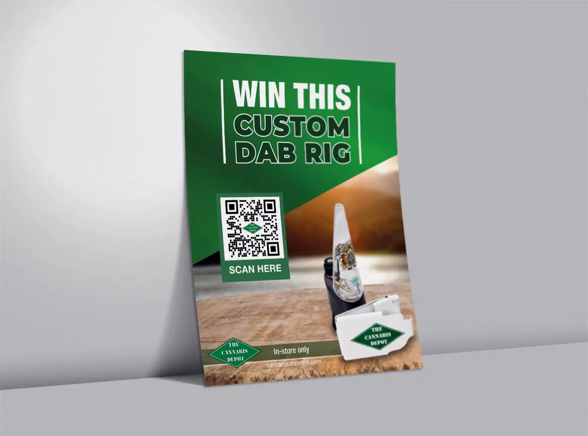 The Cannabis Depot Dab Rig Poster - WDR Aspen